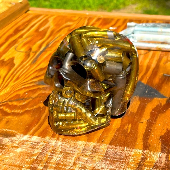 Art | Custom Made Magical Crystal Skull Filled With Usedspent Military ...